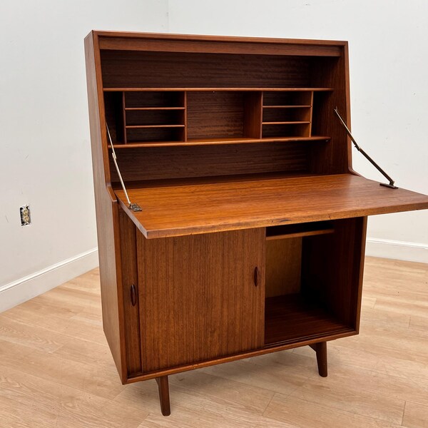 Mid Century Secretary Desk - Etsy