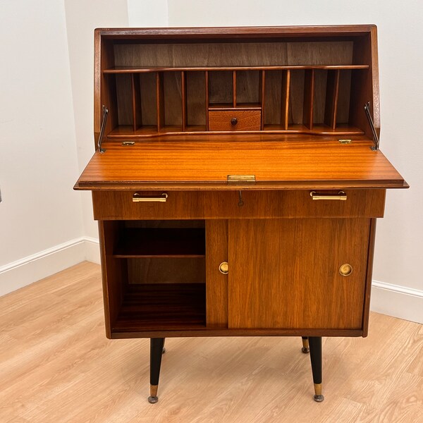 Mid Century Secretary Desk - Etsy