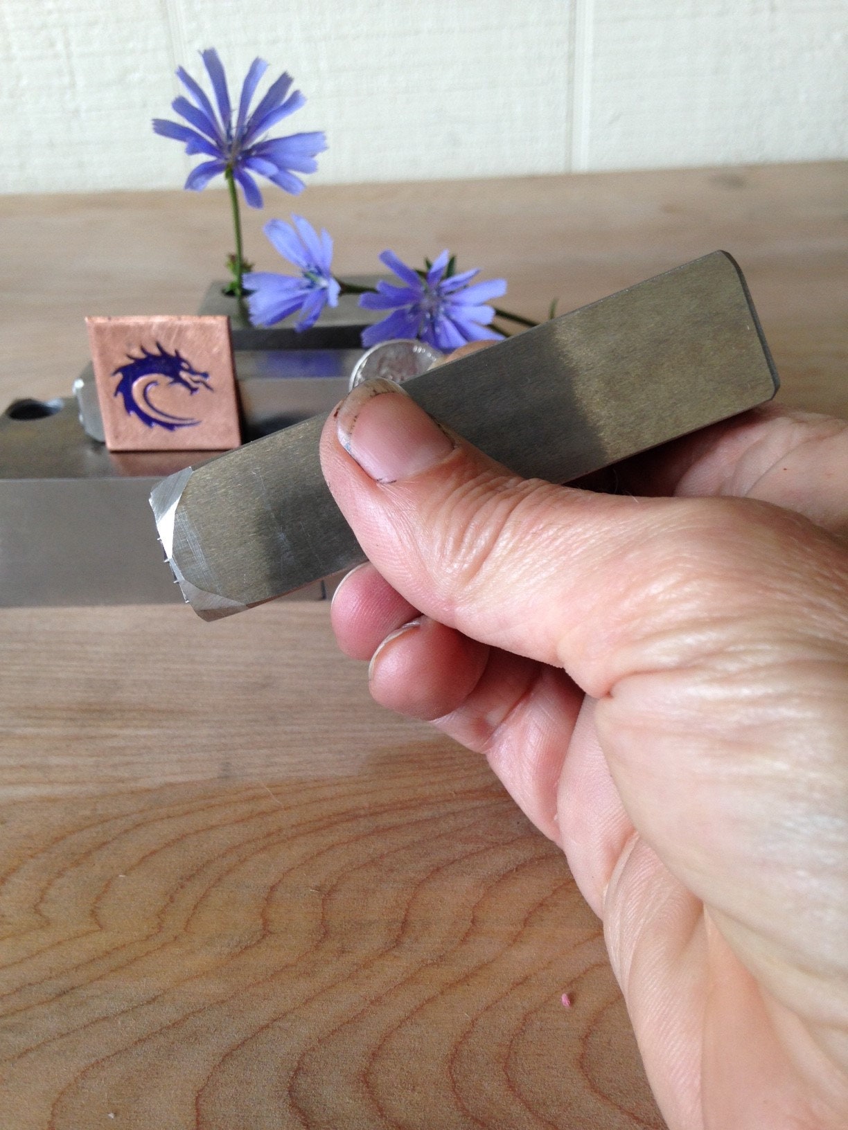 Craft Supplies & Tools Metalworking Fire Breathing Dragon Metal Hand ...