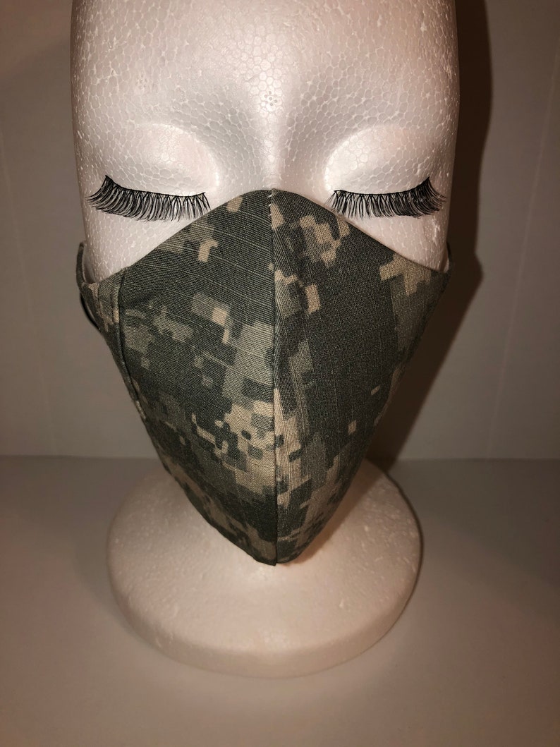 Army Face Mask (genuine Upcycled Army Material) - Etsy