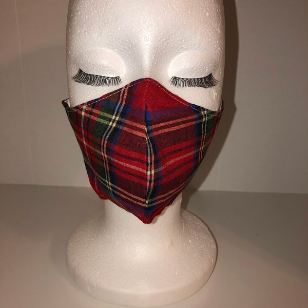 Madras Face Mask - Etsy