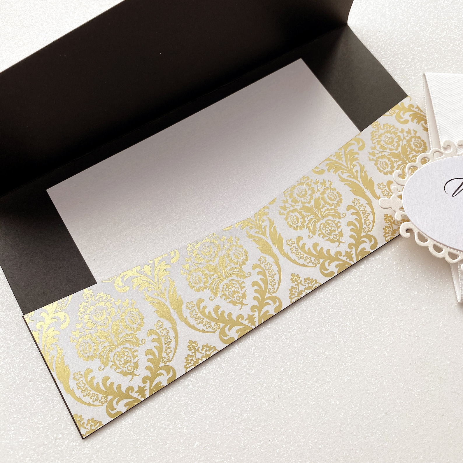 Black and Gold Elegant Money Envelope for Money Gift, Birthday Gift ...