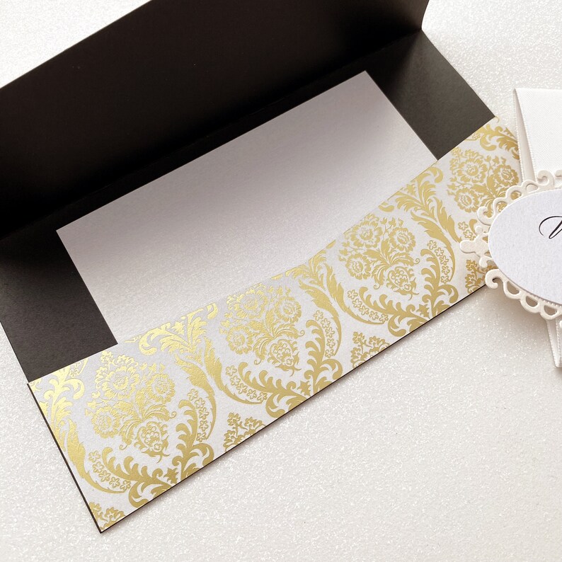 Black and Gold Elegant Money Envelope for Money Gift, Birthday Gift ...