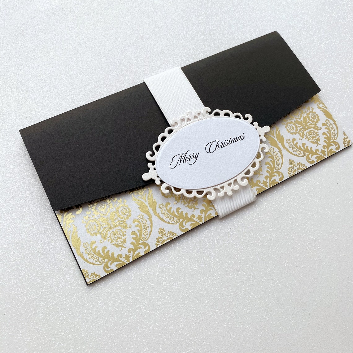 Black and Gold Elegant Money Envelope for Money Gift, Birthday Gift ...