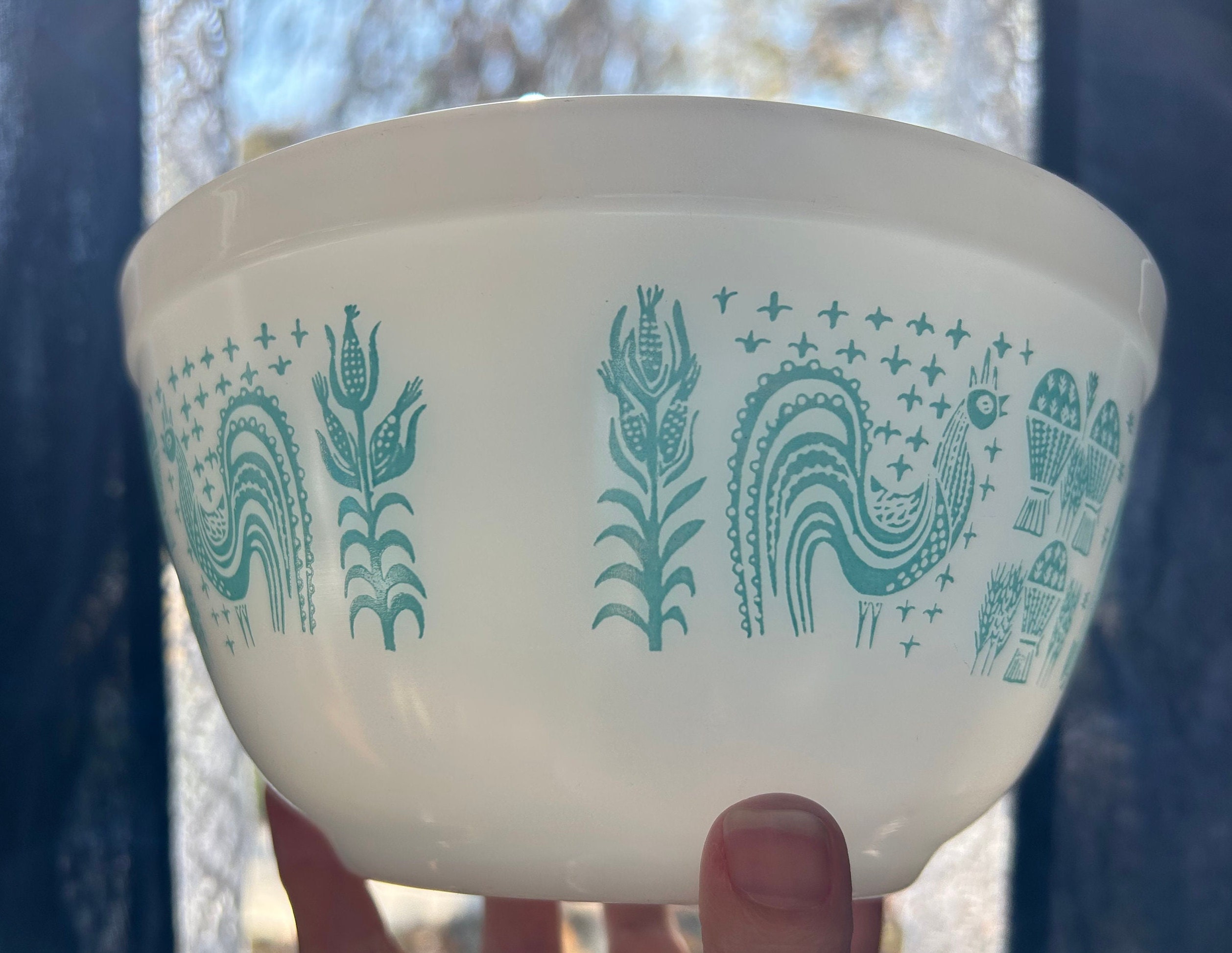 Vintage Pyrex butterprint Mixing Bowls 2 Piece Set 402 & 403, Made in ...