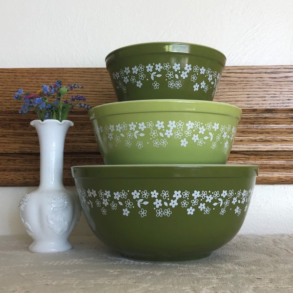 Green Flower Pyrex - Etsy