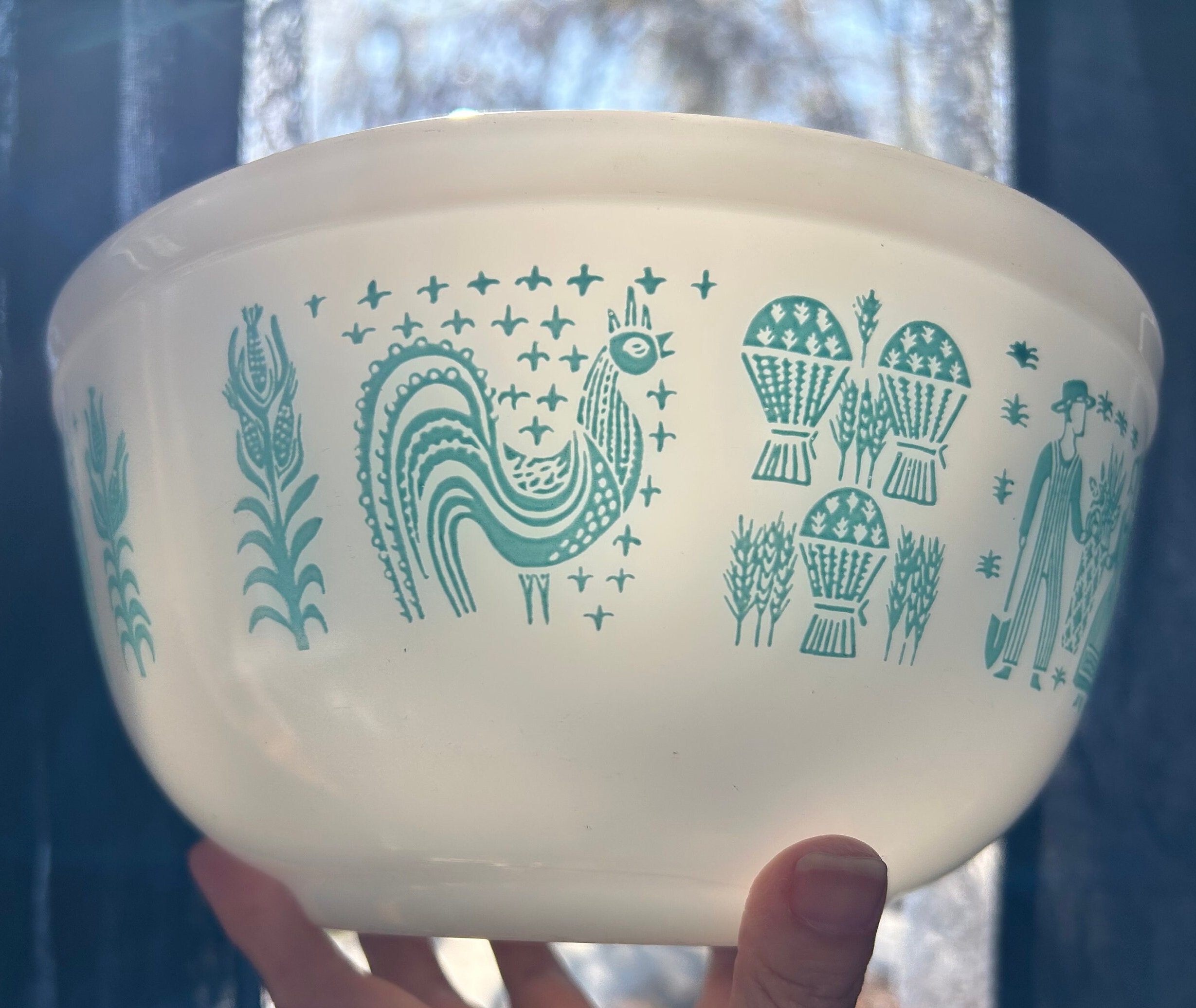 Vintage Pyrex butterprint Mixing Bowls 2 Piece Set 402 & 403, Made in ...