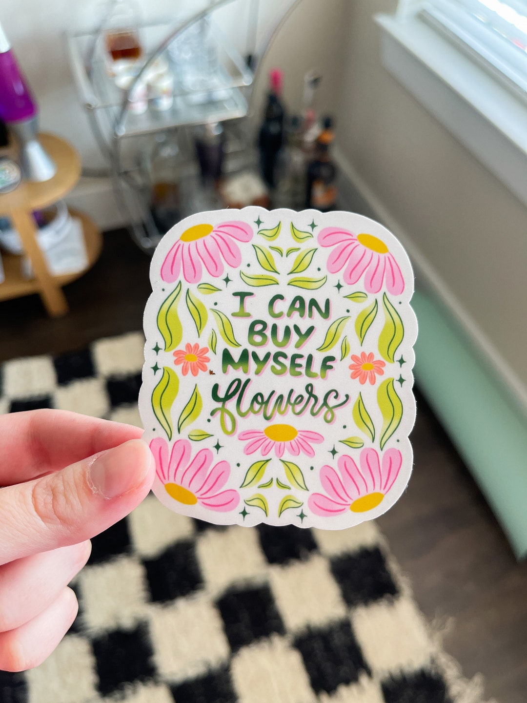 I Can Buy Myself Flowers Sticker, Miley Cyrus Sticker, Song Lyric ...