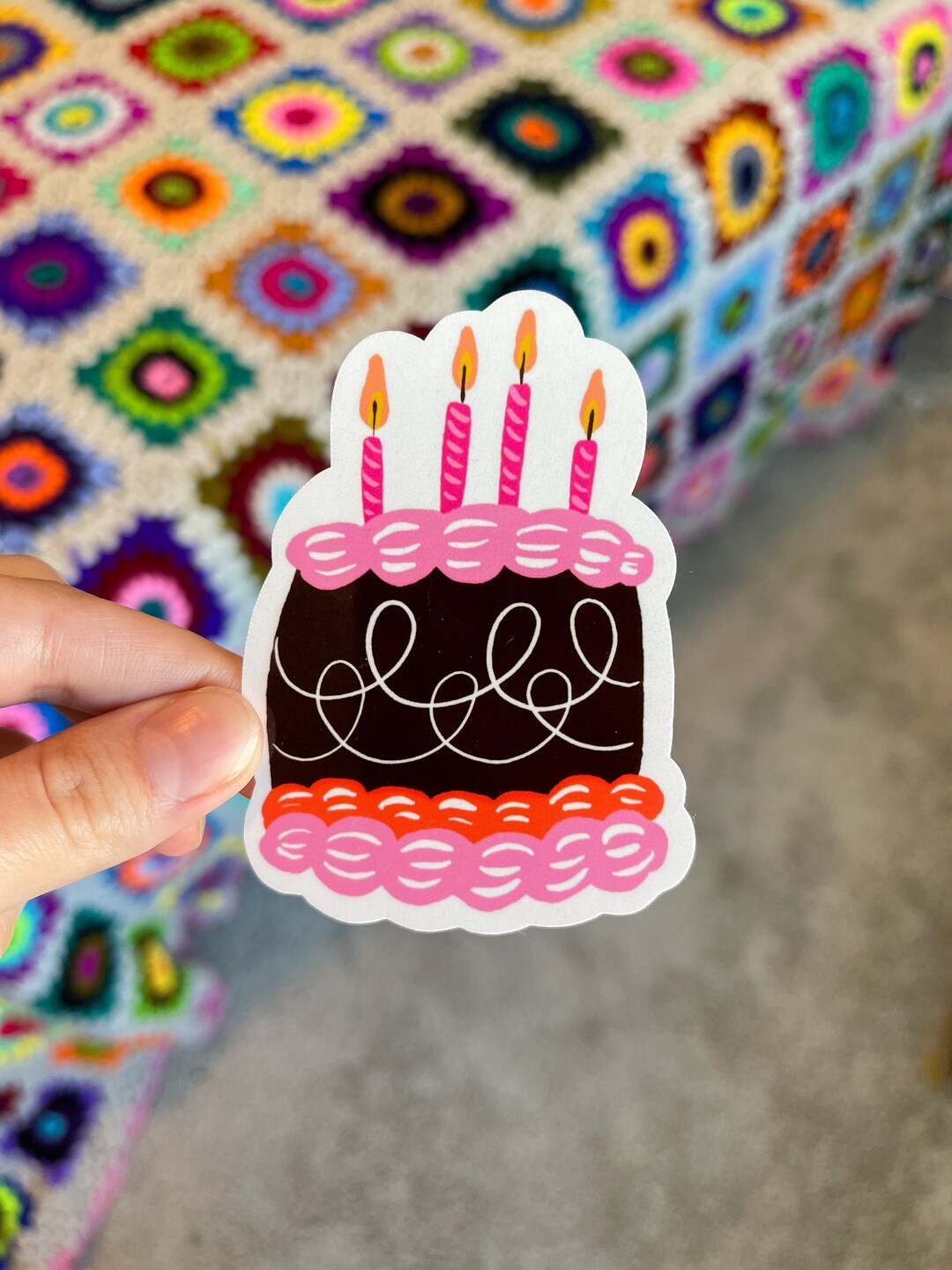 Cake Sticker, Cake Sticker for Laptop, Sticker, Sticker for Laptop ...