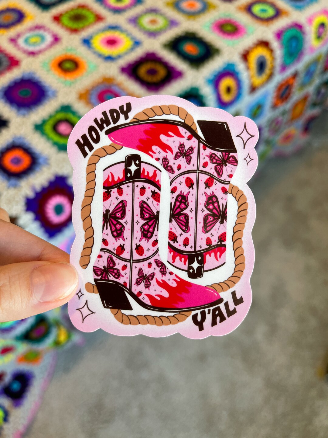 Cowgirl Sticker, Cowboy Boots Sticker, Country Sticker, Howdy Sticker ...