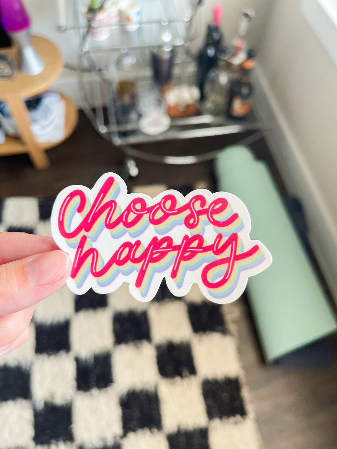 Choose Happy Sticker, Positive Sticker, Sticker for Kids, Stickers for ...