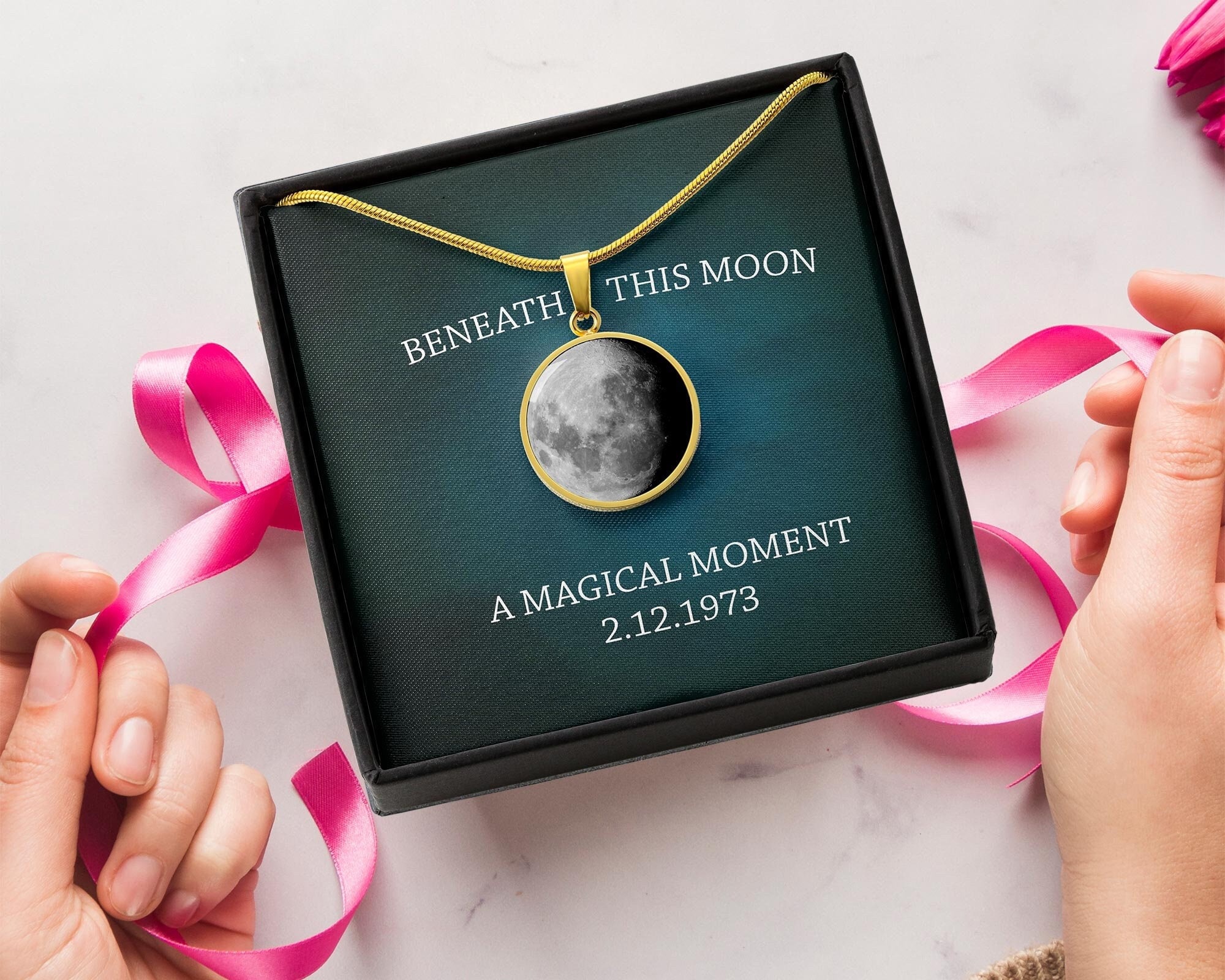 Custom Moon Phase Necklace Moon Phase Jewelry Custom - Etsy