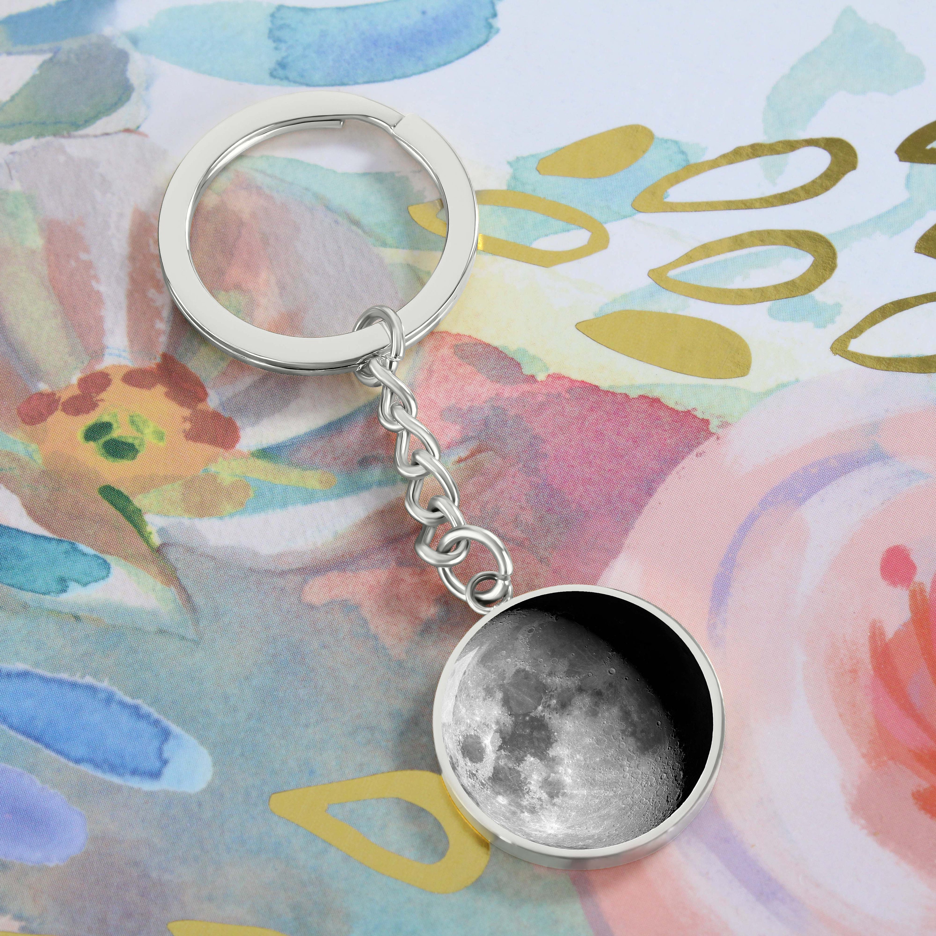 Custom Moon Phase Keychain Personalized Gift for Him Custom - Etsy