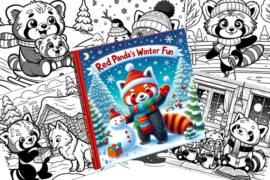 Winter Wonderland! Download 'red Panda's Winter Fun' Now - A 10-page ...
