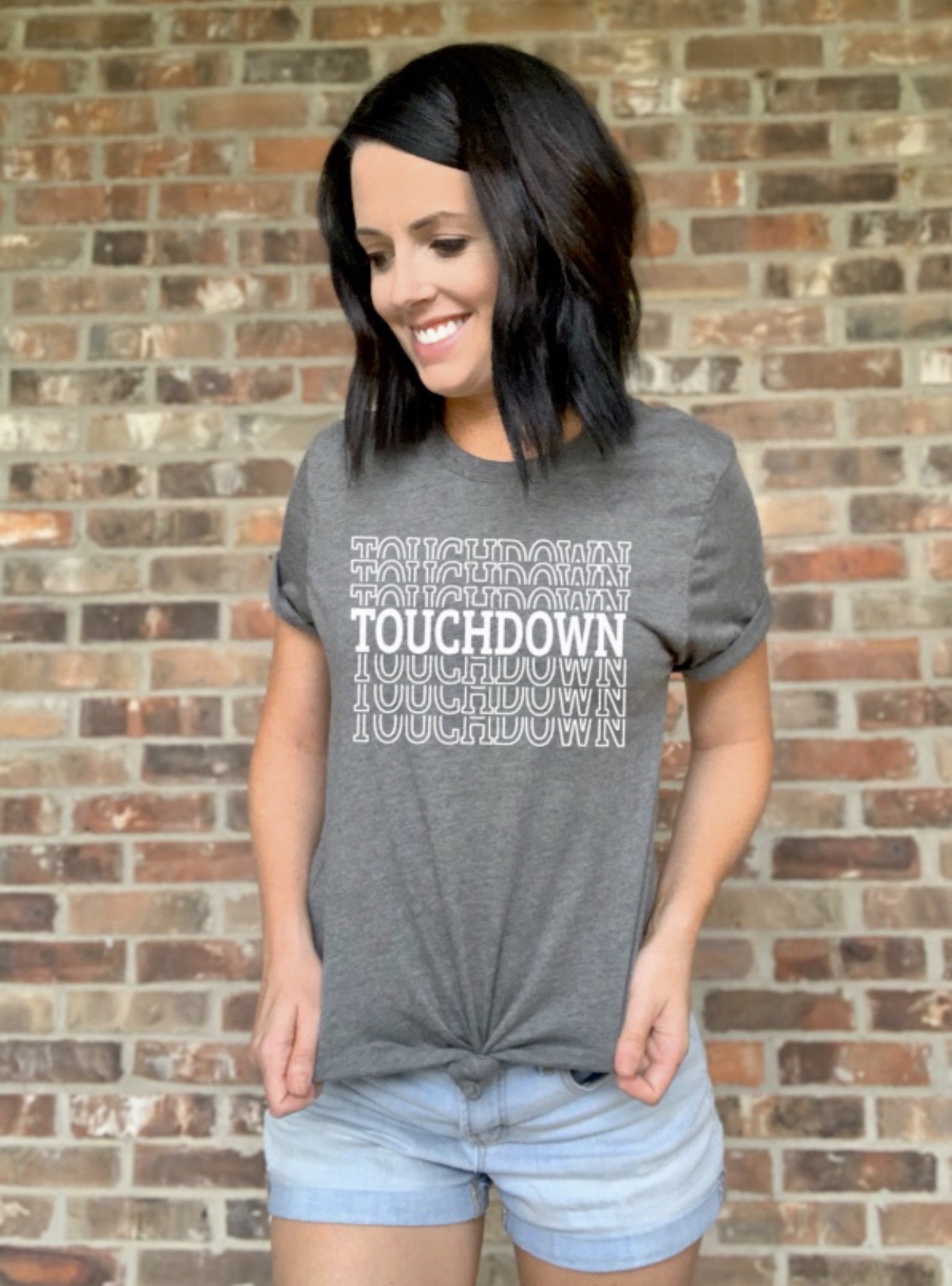 Touchdown Shirt Football Shirt Bella Canvas NFL Shirt - Etsy