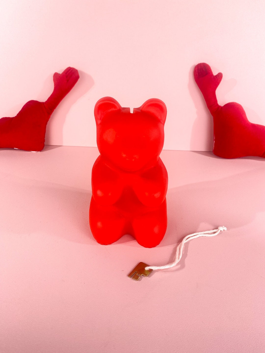 Gummy Bear Money Box, Haribo Lamp, Bear Money Box Red, Vintage, Pop Art ...