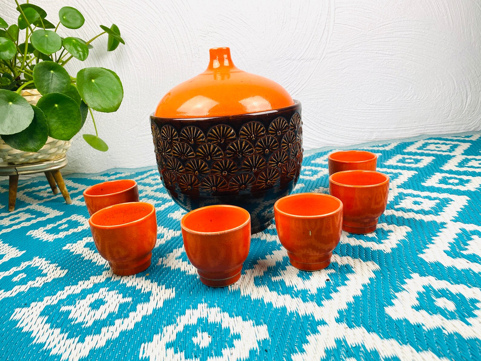 Bowle Set 70er Jahre