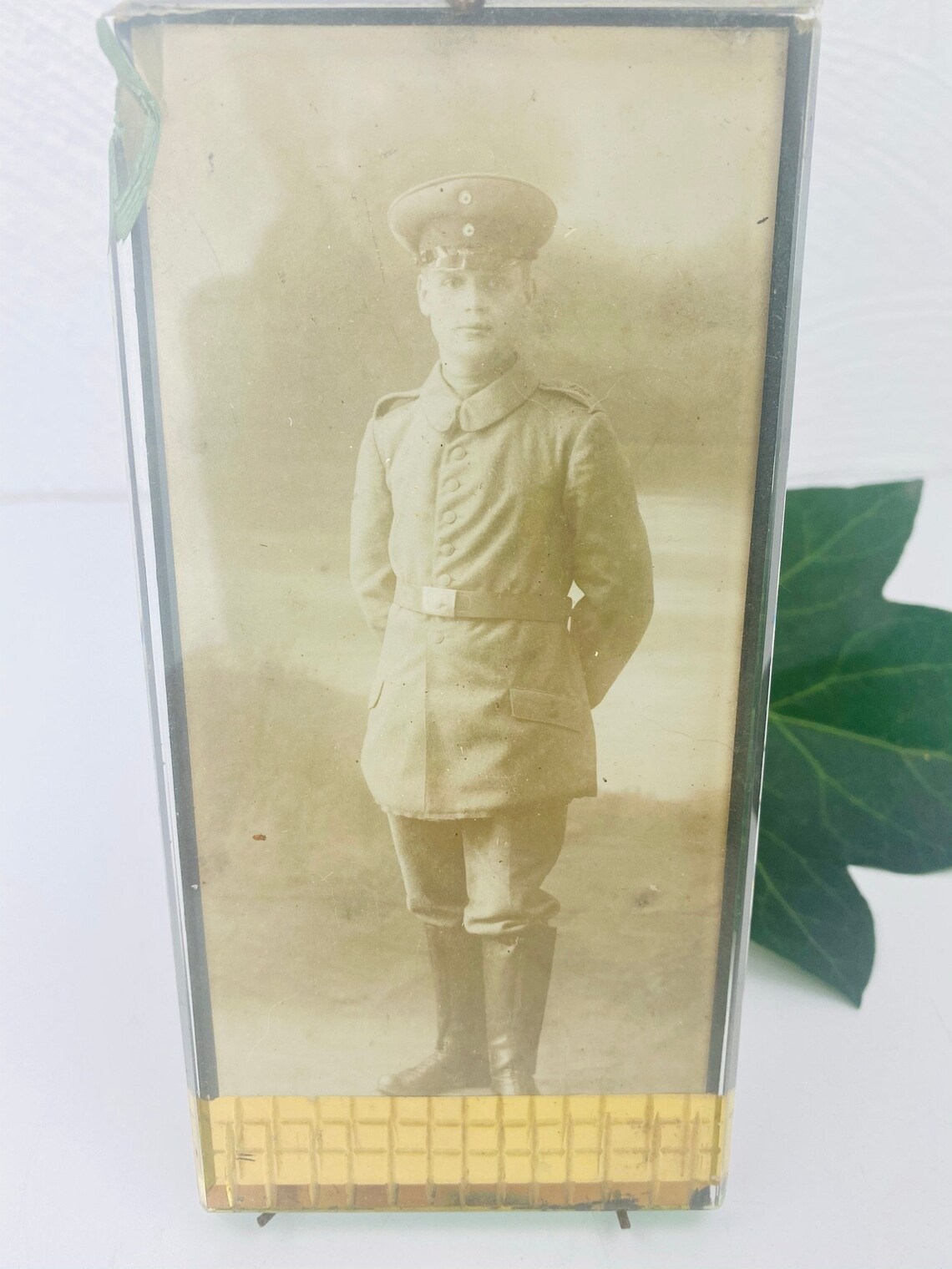 Glass Picture Frame With Photography Soldier World War First - Etsy