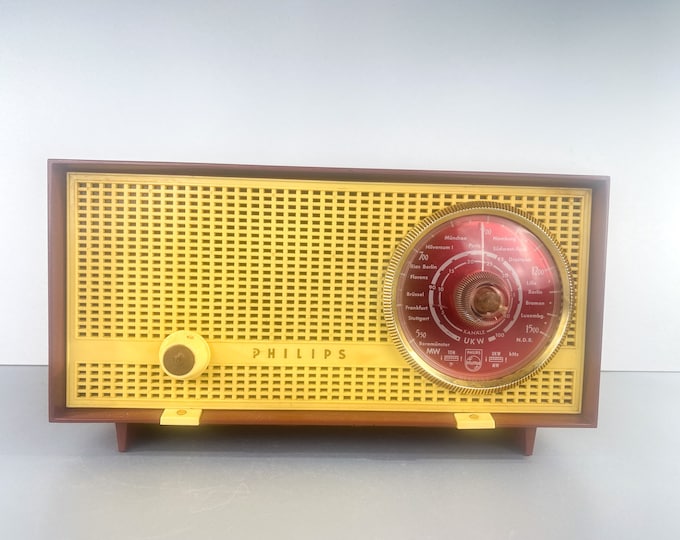 Radio Philitína, Philips, Vintage Radio, 60s, Tube Radio, Mid Century ...