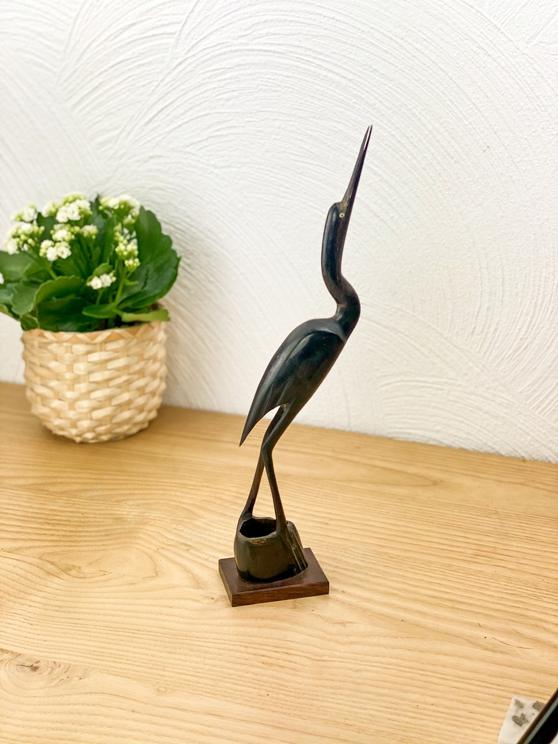 Vintage Crane Figure Crane Wood Wooden Figure Crane 50s / | Etsy