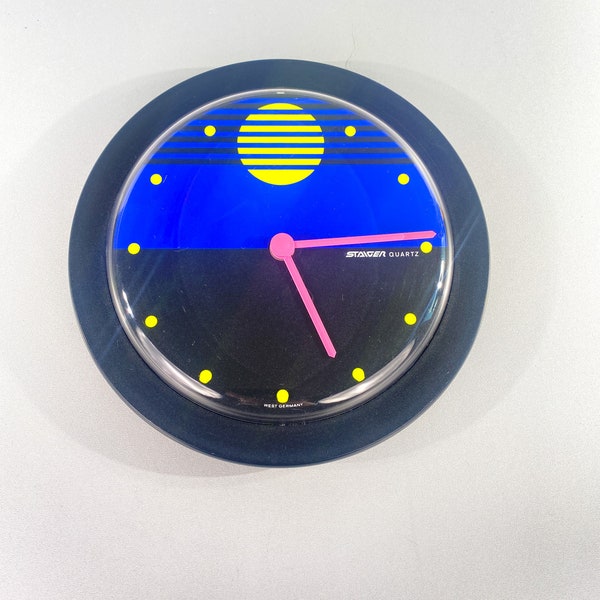 80s Wall Clock - Etsy