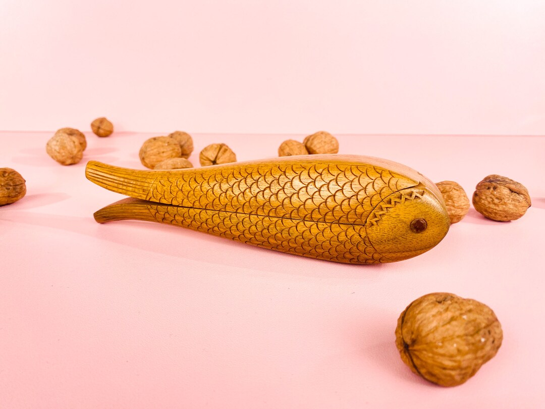 Wooden Nutcracker in the Shape of a Fish, Original Vintage - Etsy