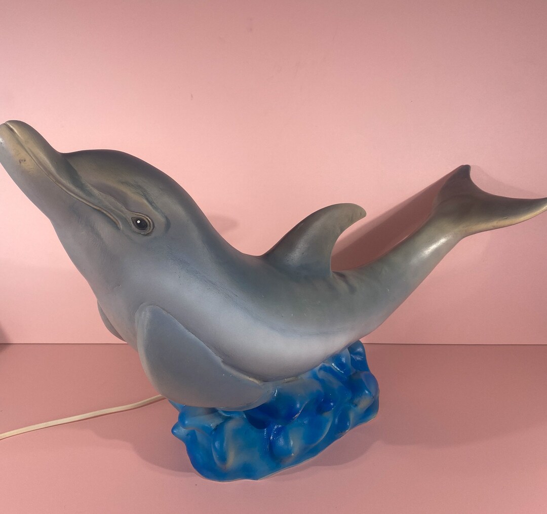 Heico Dolphin Lamp Original Vintage, 80s - Etsy