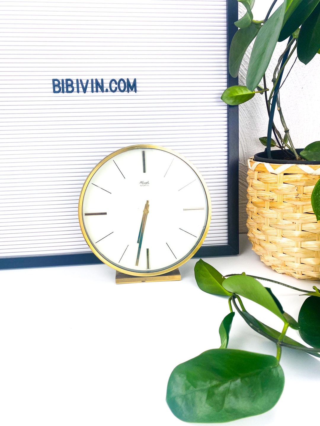 Mid Century Kienzle Watch, Table Clock, Mantel Clock, Kienzle Automatic ...