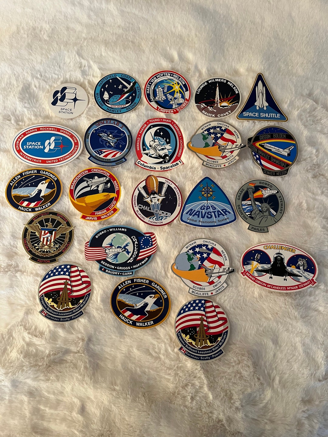 Space Shuttle Mission Stickers Collection - Etsy