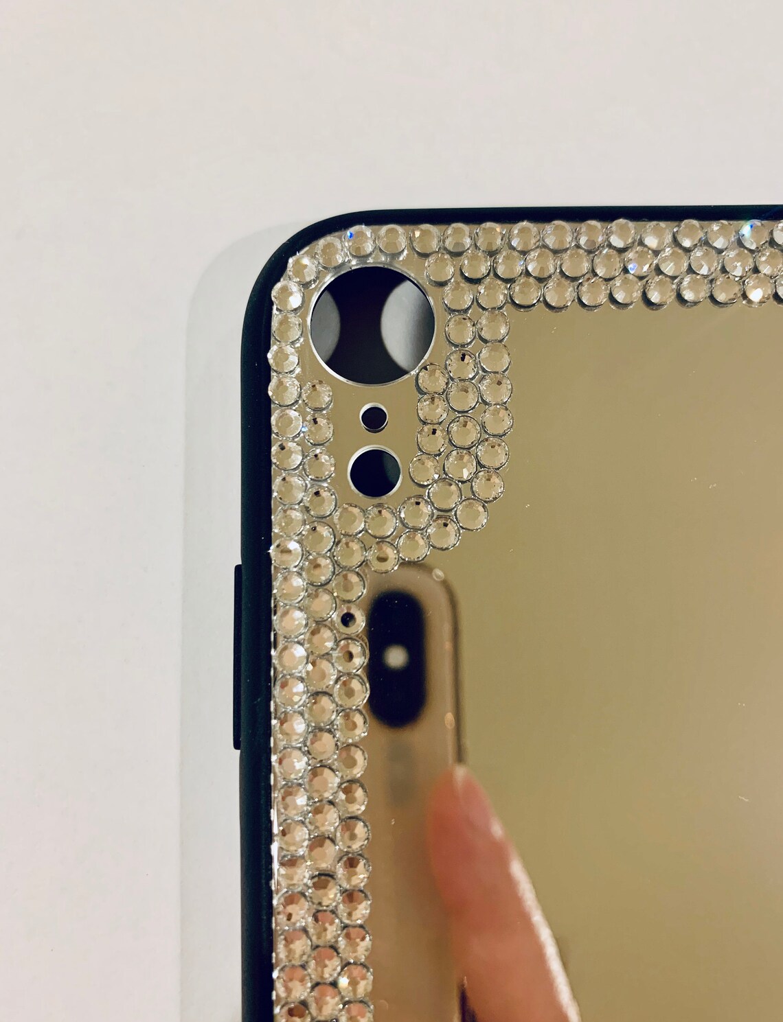 Bling Crystals Framed Mirror Back Phone Case Sparkly Diamond - Etsy