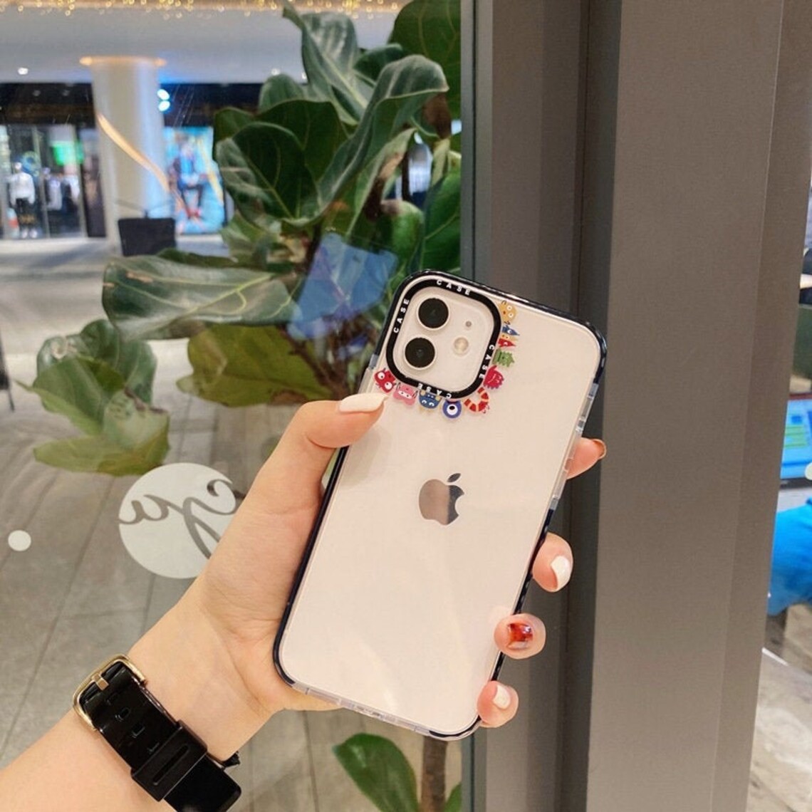 Cute Little Monsters Minimal Black Frame Clear Phone Case - Etsy