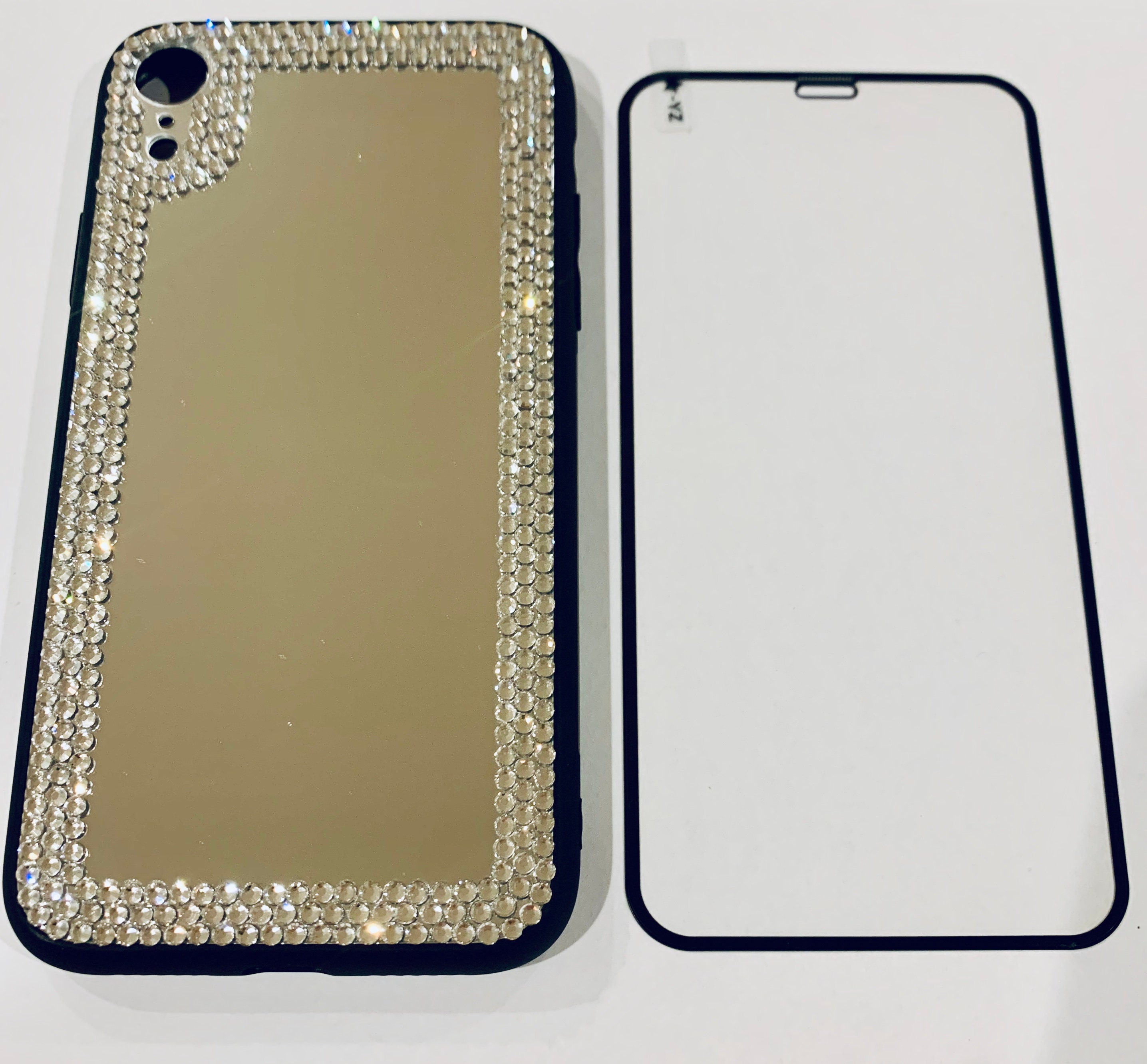 Bling Crystals Framed Mirror Back Phone Case Sparkly Diamond - Etsy