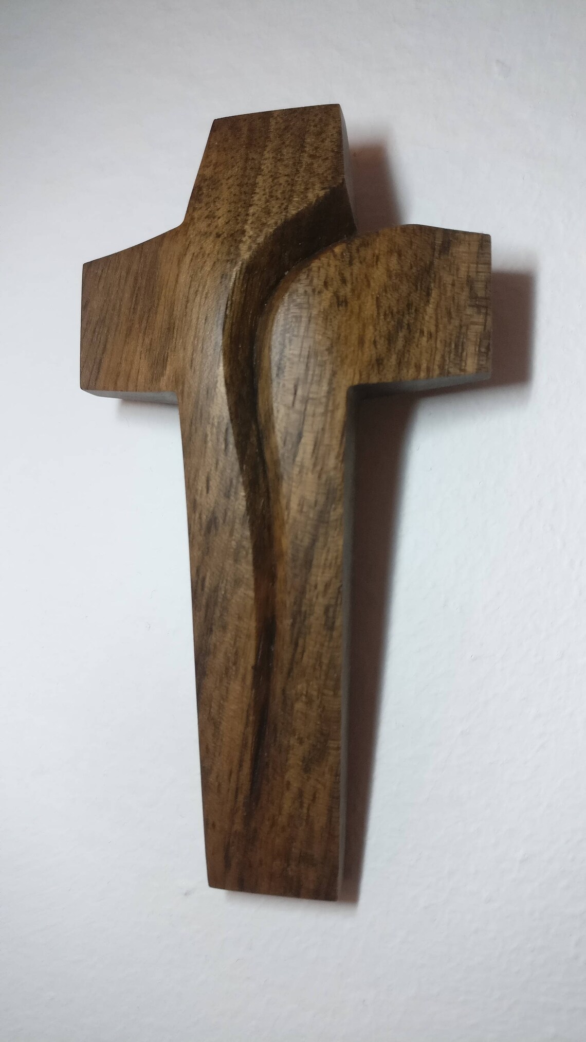 4.5 Hand Carved Wooden Cross One Long Line Design - Etsy