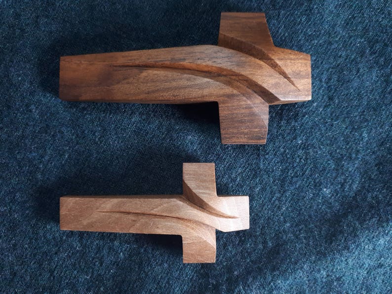 4.5 Hand Made Wood Cross Long and Short Lines Design - Etsy