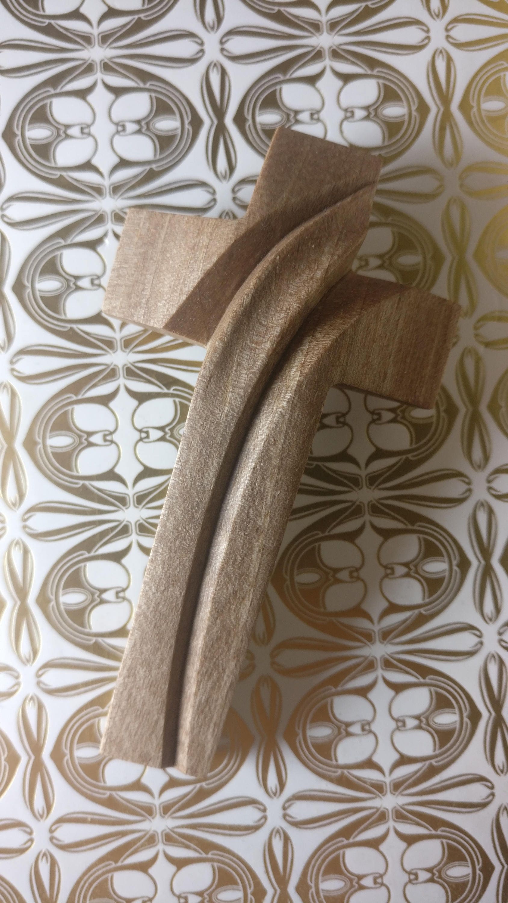 3.35 Wood Cross, Short and Long Line Design - Etsy