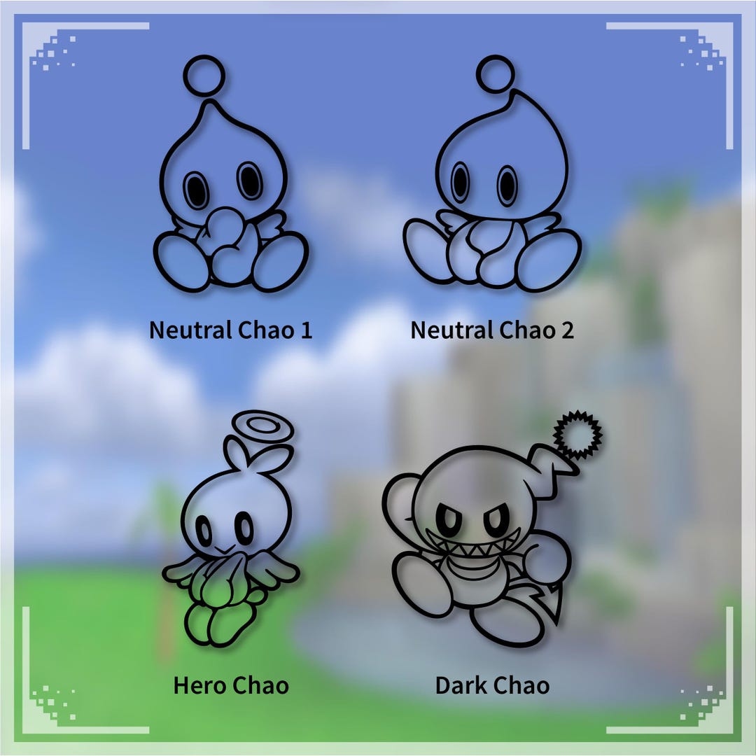 Sonic the Hedgehog Inspired - Chao | Vinyl Decal - Etsy