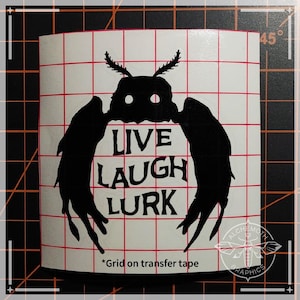 Mothman - Live Laugh Lurk | Vinyl Decal - Etsy
