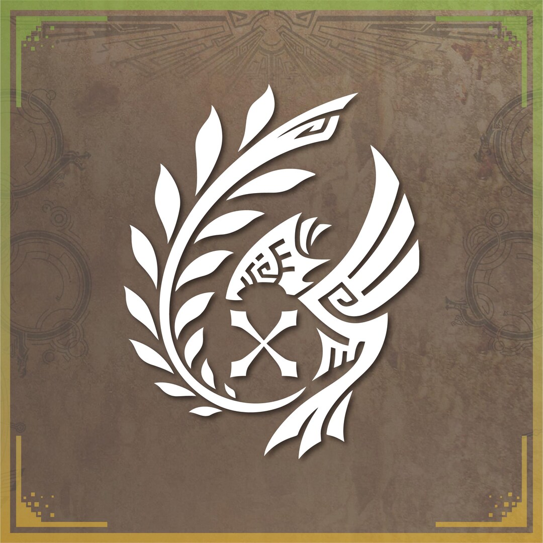 Monster Hunter Inspired - Research Commission Emblem | Vinyl Decal - Etsy