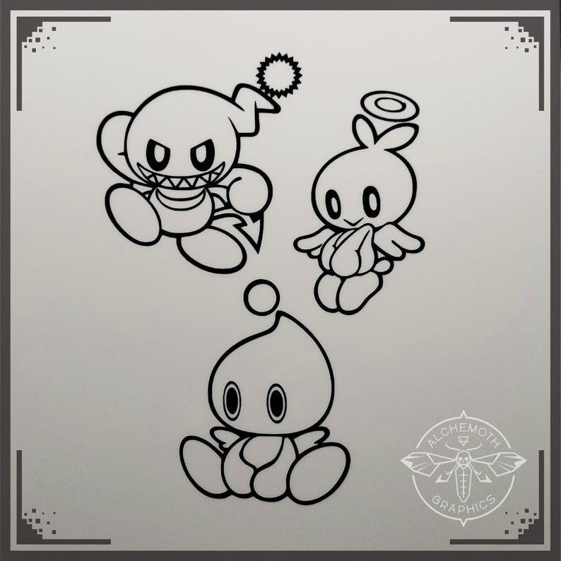 Sonic the Hedgehog Inspired - Chao | Vinyl Decal - Etsy