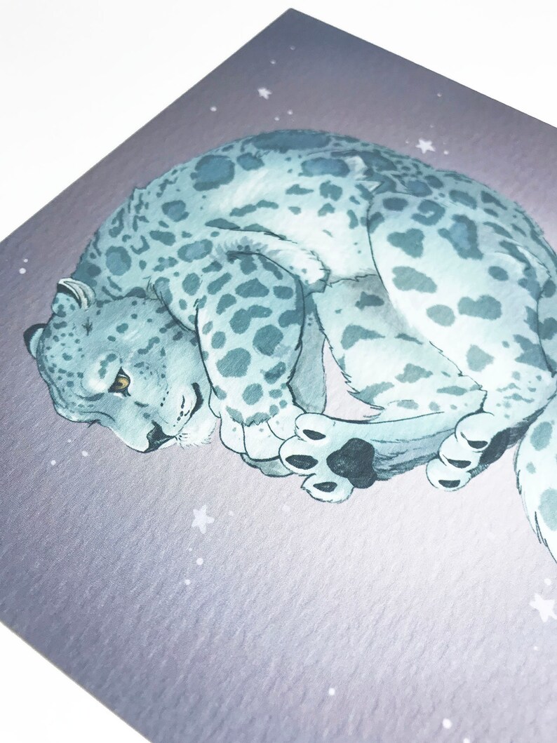 Snow Leopard Print - Etsy