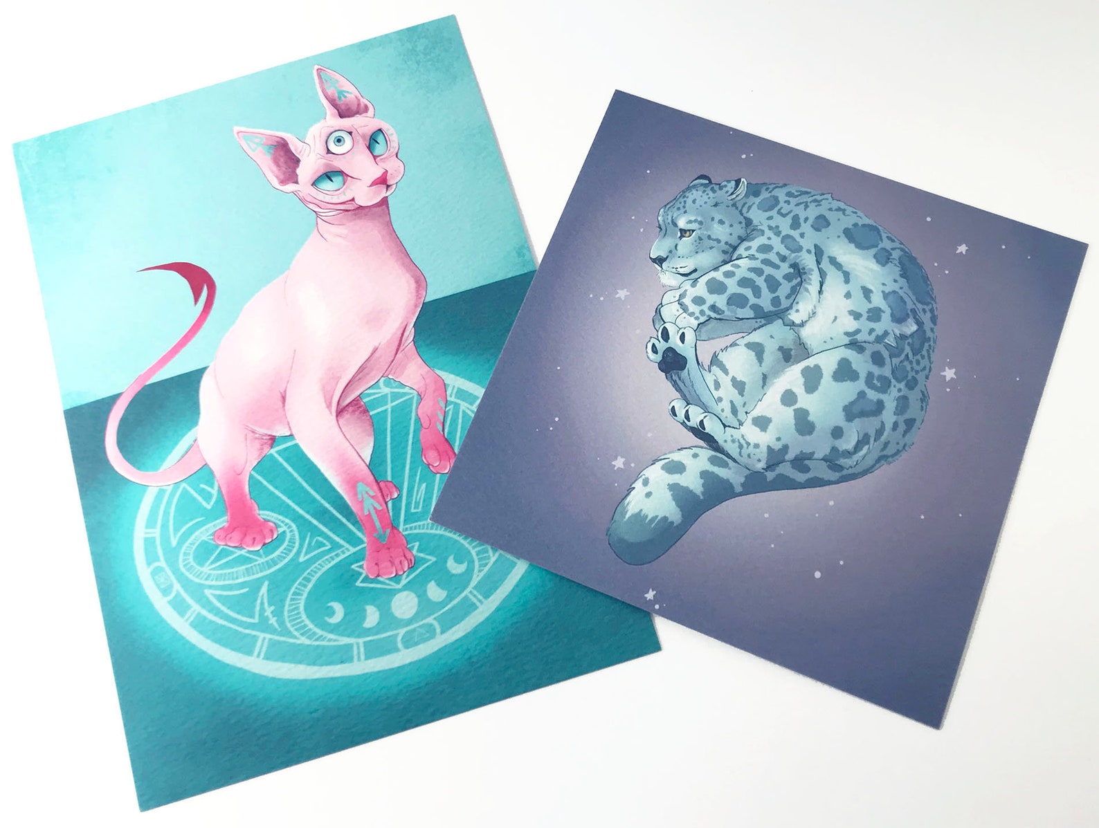 Snow Leopard Print - Etsy