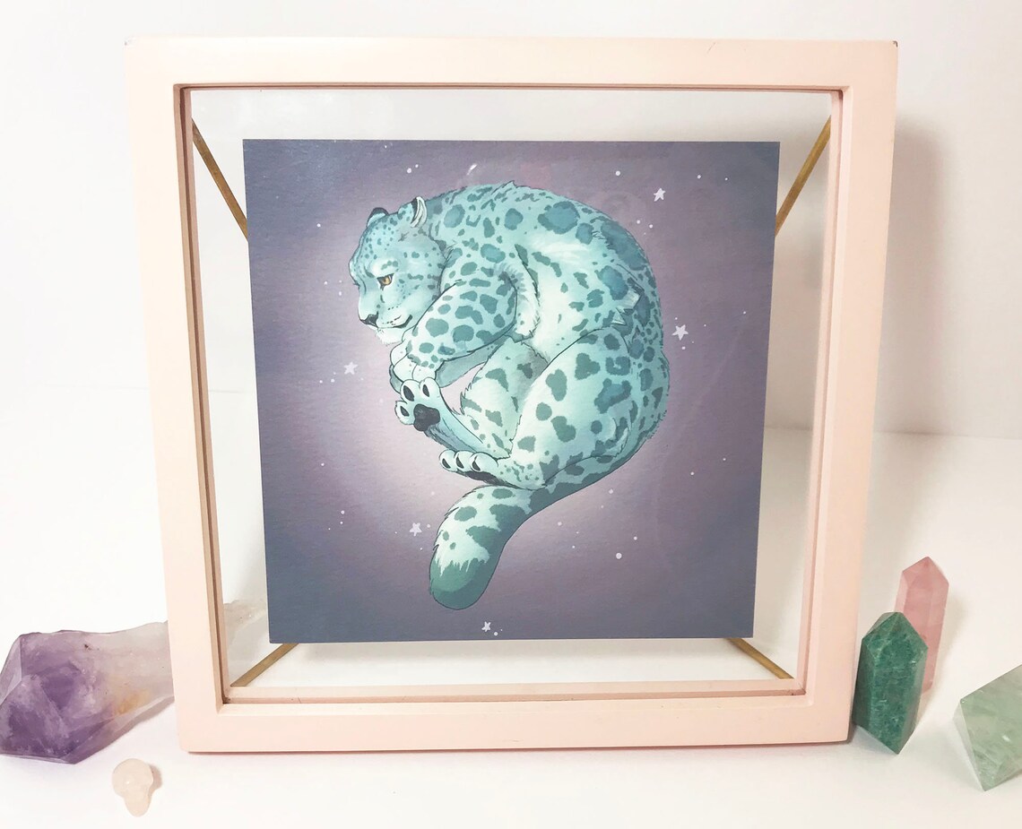 Snow Leopard Print - Etsy