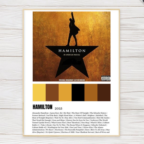 Hamilton Musical Poster - Etsy