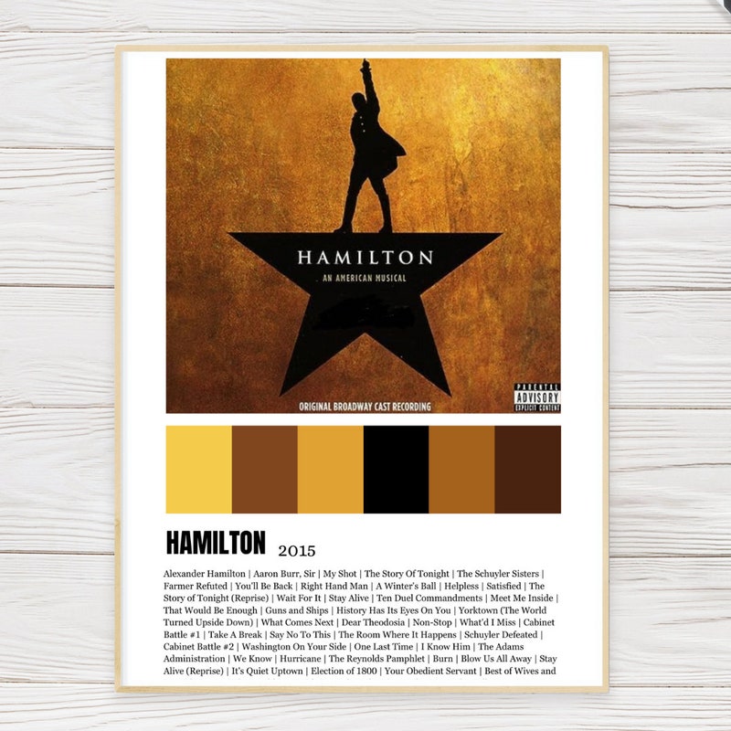 Hamilton Musical Poster - Etsy