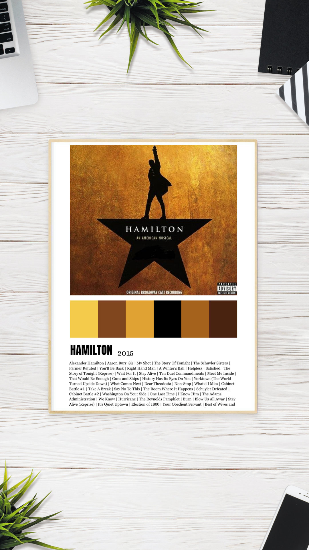 Hamilton Musical Broadway Poster - Etsy