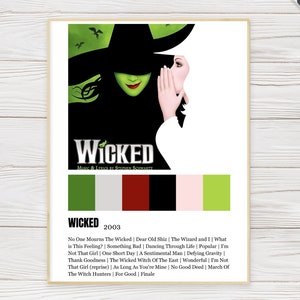 Wicked Musical Broadway Poster - Etsy