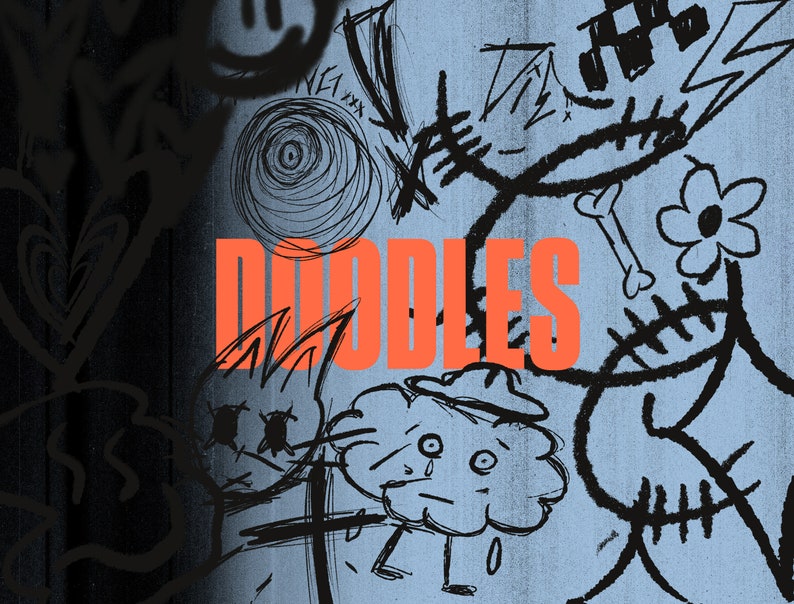 100 PNG Scribbles and Doodles - Etsy