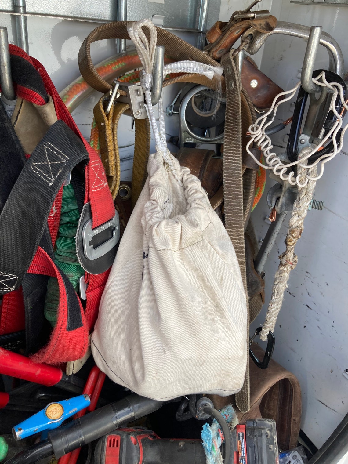 Lineman Bucket Bag Lineman Ditty Bag Nut And Bolt Bagcanvas | Etsy