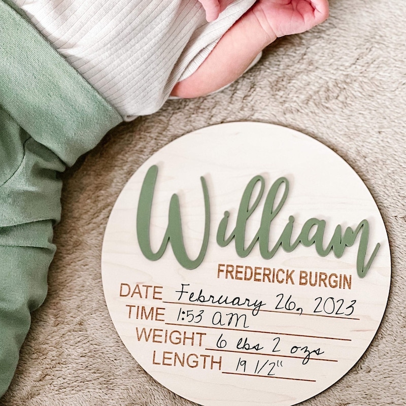 Baby Name Sign - Etsy