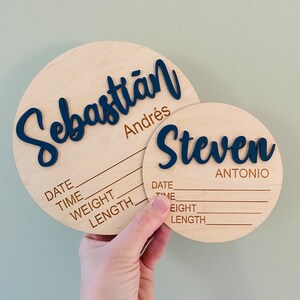 Baby Name Sign for Hospital - Nursery Decor - Birth Stat Sign - Baby ...